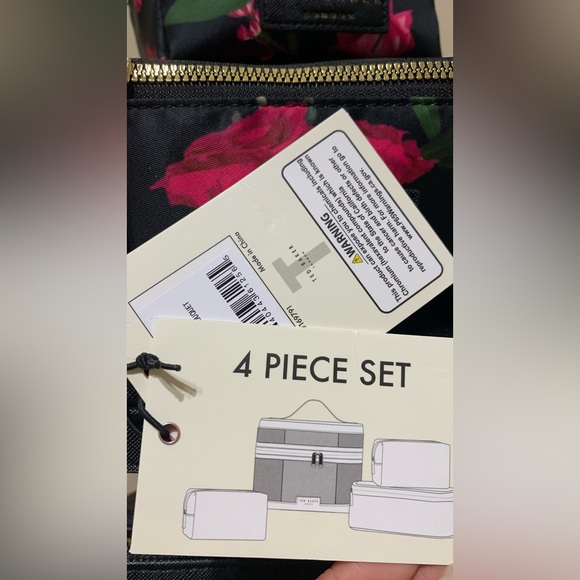 Ted Baker | Jewelry | Ted Baker Floral Travel Bag Set 4 Pieces | Poshmark